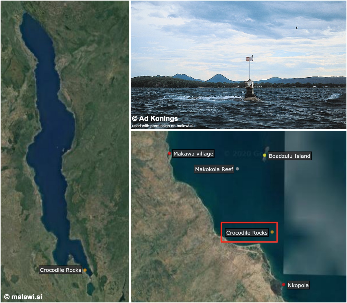 Crocodile Rocks, Lake Malawi, Malawi