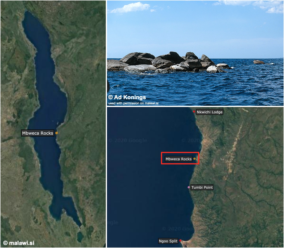 Mbweca Rocks, Lake Malawi, Mozambique