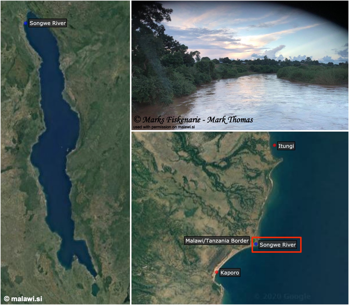 Songwe River, Lake Malawi, Malawi/Tanzania